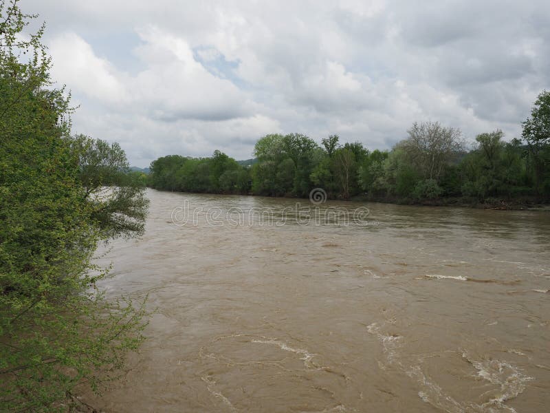 River Po in Settimo Torinese Stock Image - Image of italy, turin: 377375007