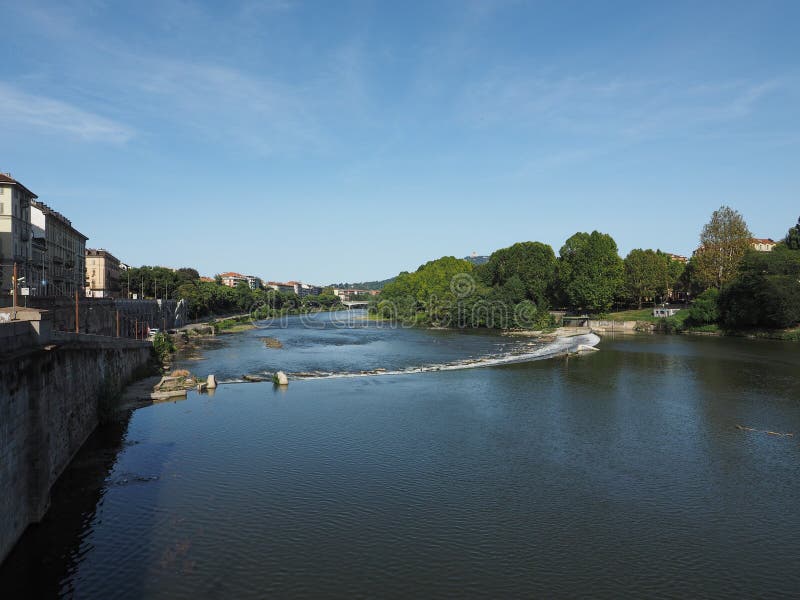River Po in Turin stock image. Image of nature, landscape - 98586169