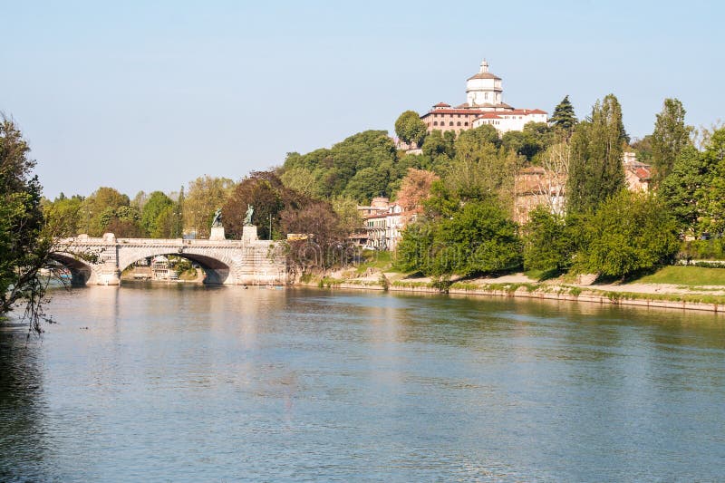 River Po at Turin stock image. Image of travel, panorama - 93504311
