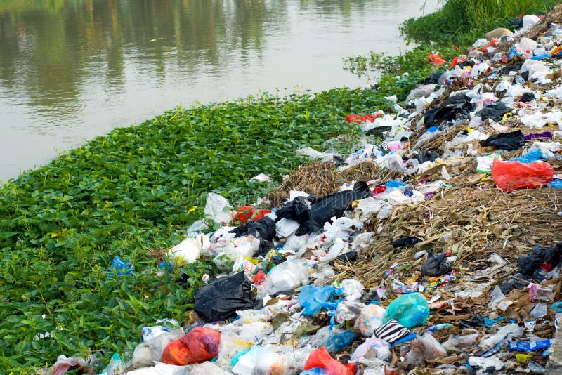 The River is Polluted with Various Garbage and Trash, Polluted Rivers ...