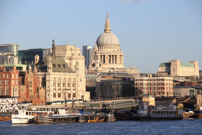 River port in London editorial image. Image of port, transportation ...