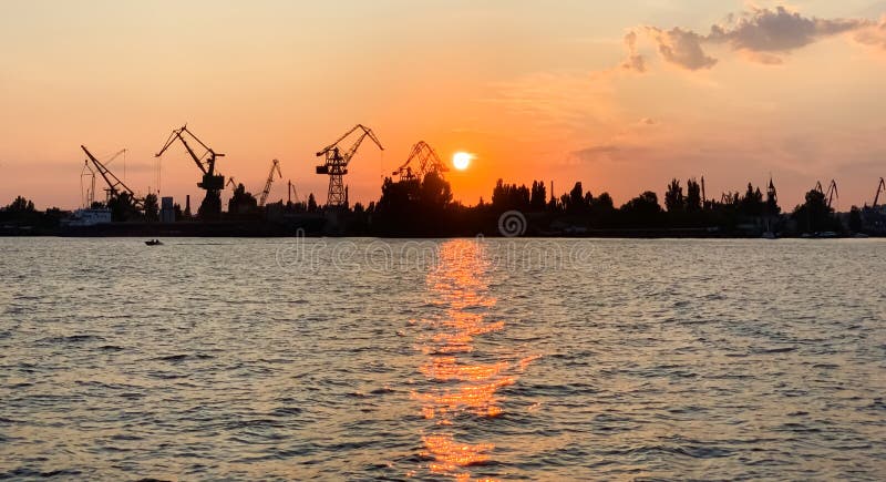 Old ships at sunset stock photo. Image of digital, sunset - 4611990