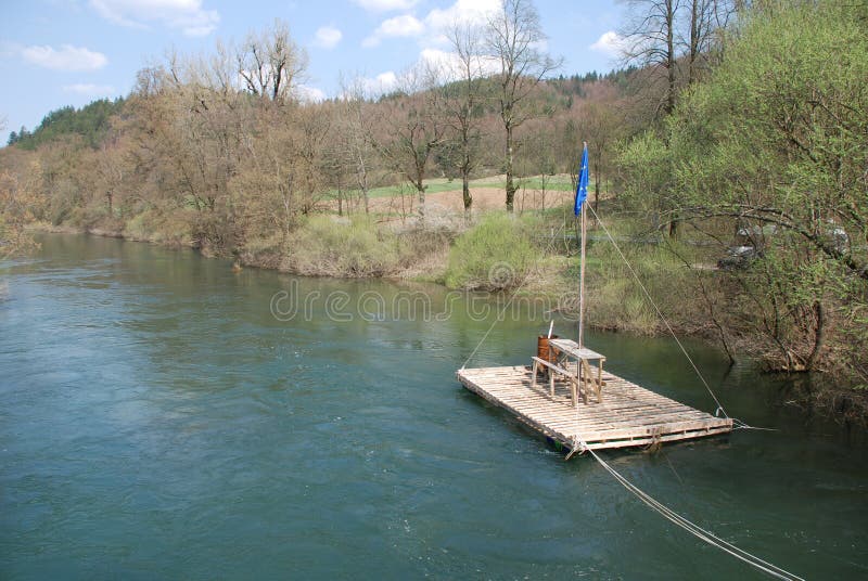River Raft near Planina stock photo. Image of brown, moor - 9069926