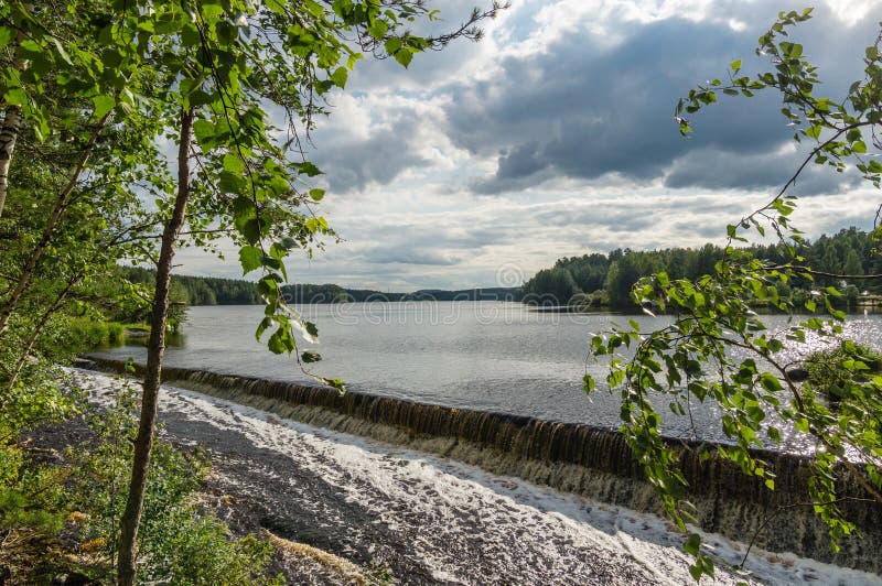 River with Rapid Current in Summer, Stock Image - Image of rapid, grass ...