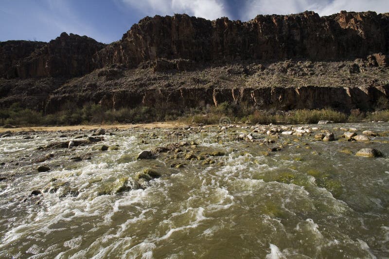 River and Rapids in Cold Winter Day Stock Photo - Image of moss, nature ...