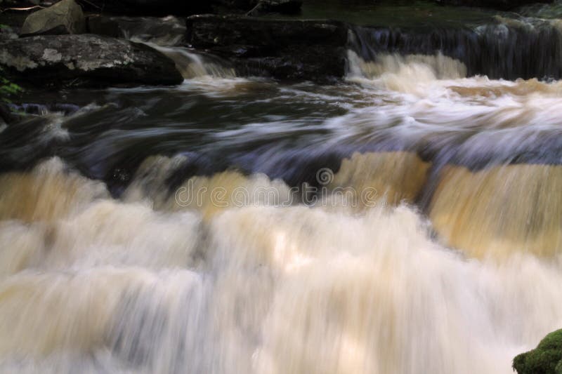 Bushkill Falls In The Pocono Mountains Of Pennsylvania Stock Image ...