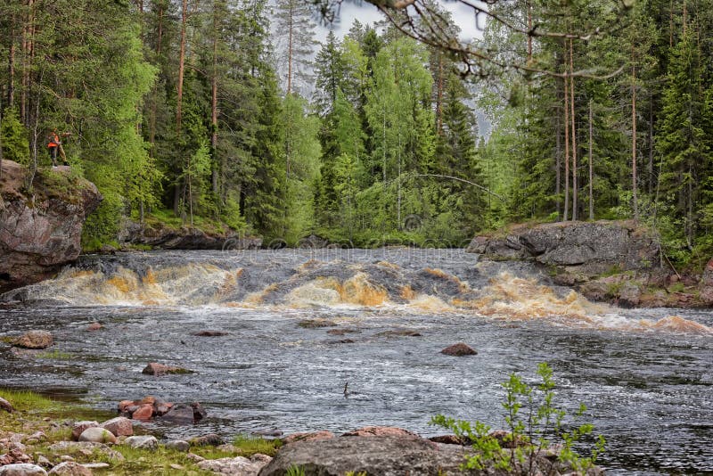 River rapids. stock photo. Image of nature, north, cliff - 55753850