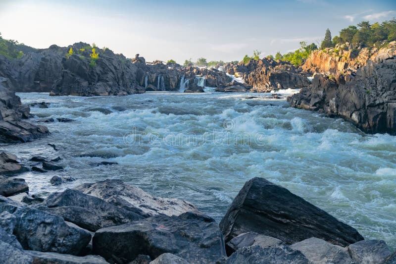 River Rapids on the River. Water Foaming among the Rocks Stock Photo - Image of shore, nature ...