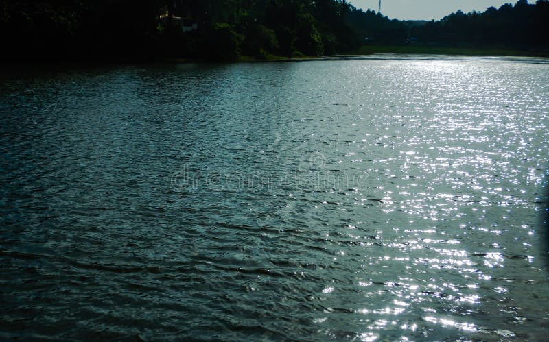 River and Reflection of Sunlight Stock Image - Image of vehicle, coast ...