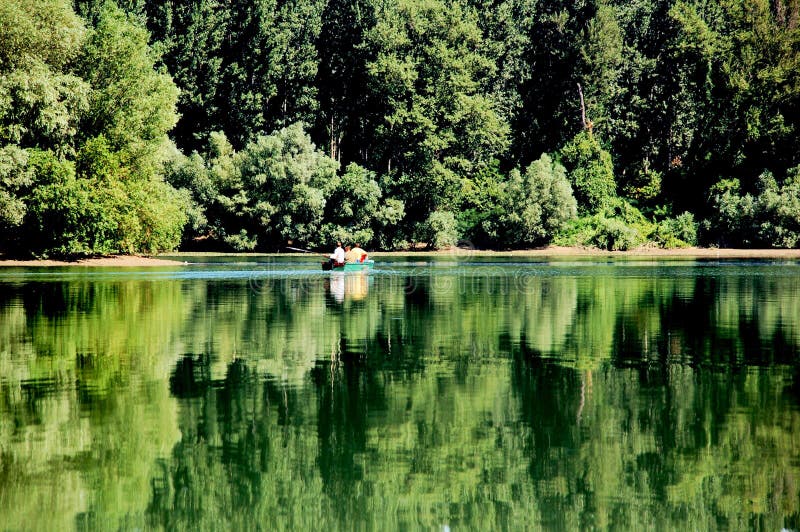 River reflections stock image. Image of people, fishermen - 12928197