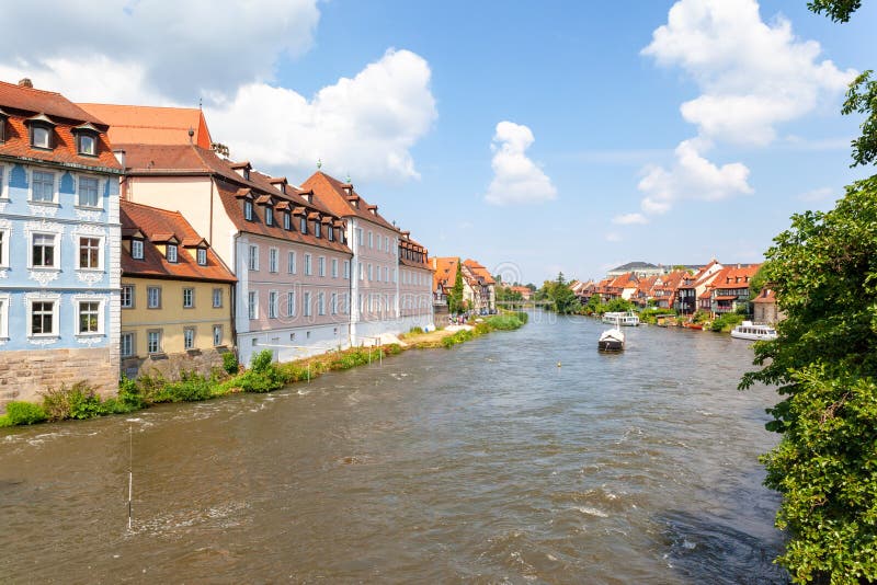 Regnitz in Bamberg stock image. Image of europe, famous - 74406413