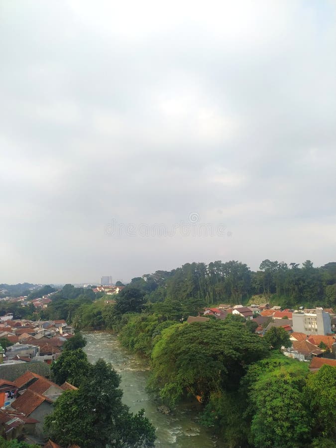 River between of Residential Areas Stock Image - Image of water, areas ...
