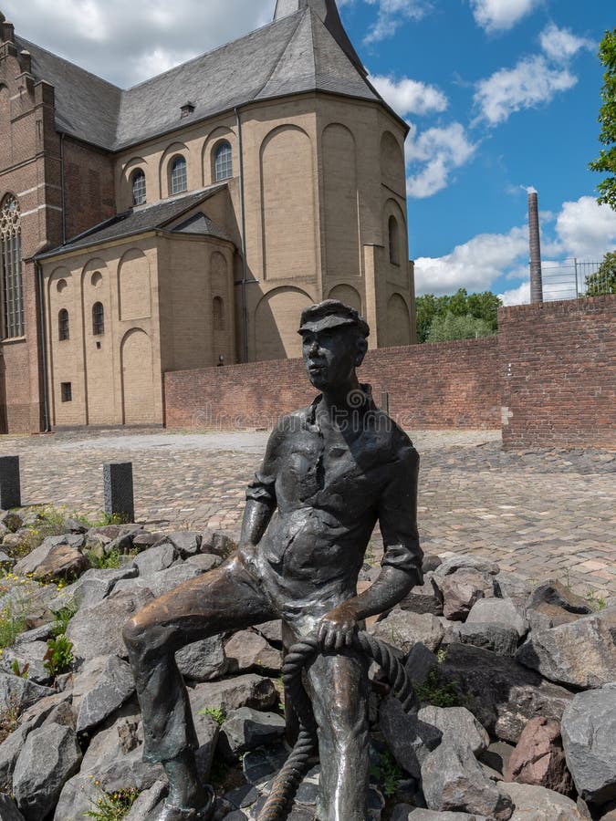 The River Rhine and the City of Emmerich Stock Image - Image of boat ...