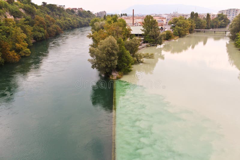 River Rhone stock photo. Image of geneva, city, river - 32845806