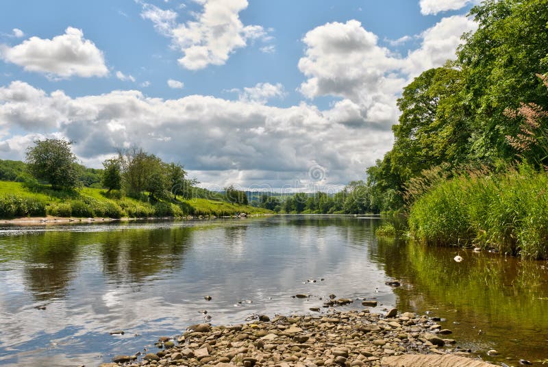 Peaceful river scene stock photo. Image of fresh, scenic - 2970822