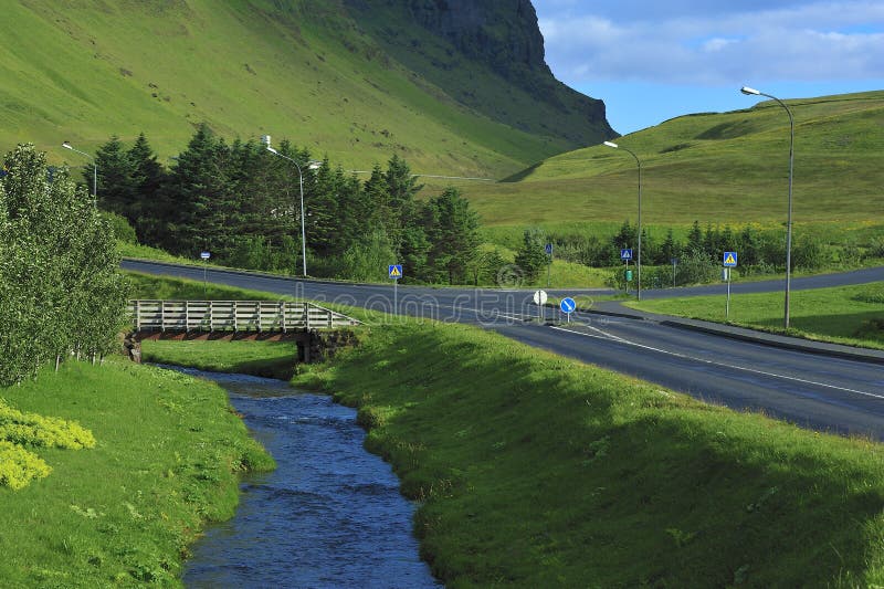 River, road and bridge stock image. Image of road, mountain - 23914669
