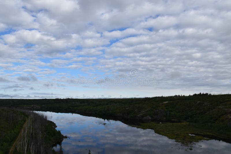 A River on the Road To James Bay Stock Photo - Image of reflection ...