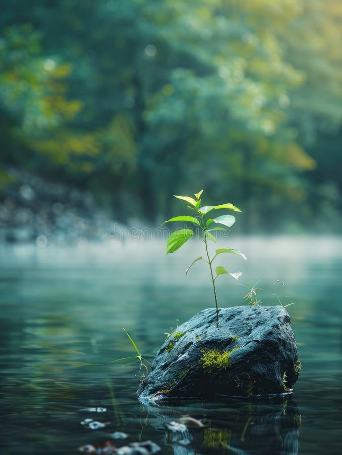 River Rock Plant stock photo. Image of river, nature - 374200000