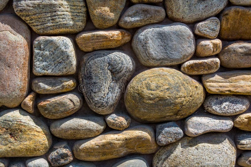 River Rock Wall Horizontal stock image. Image of structure - 47025211