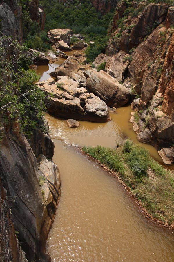 River with fallen rocks stock image. Image of mountain - 114536747