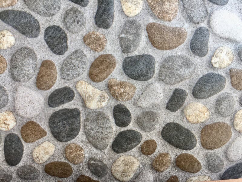 River Rocks Motif of a Ceramic Stock Photo - Image of brown, asphalt ...