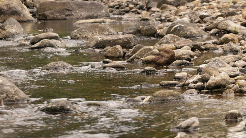 River Rocks with Small Water Stock Image - Image of discharge, beach ...