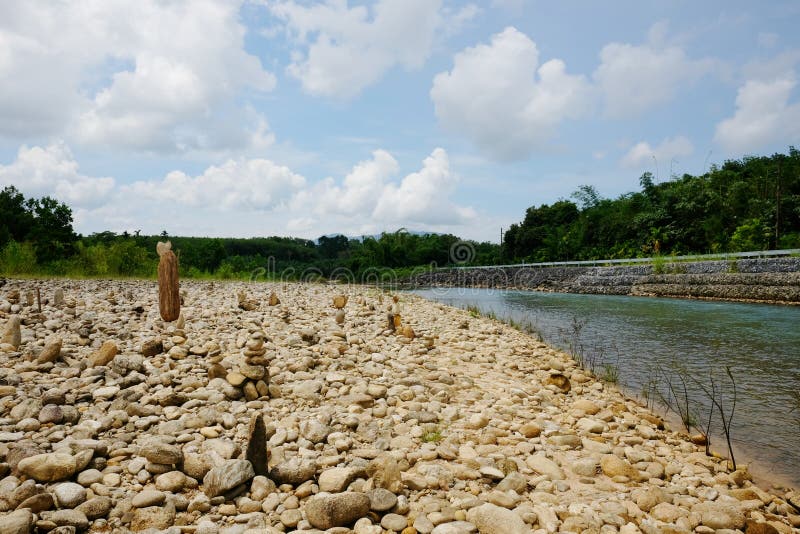 River with Rocks, Stream in a Tropical Rain Forest. Stock Image - Image ...