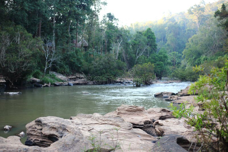 River and Rocks stock photo. Image of stone, thailand - 71295152