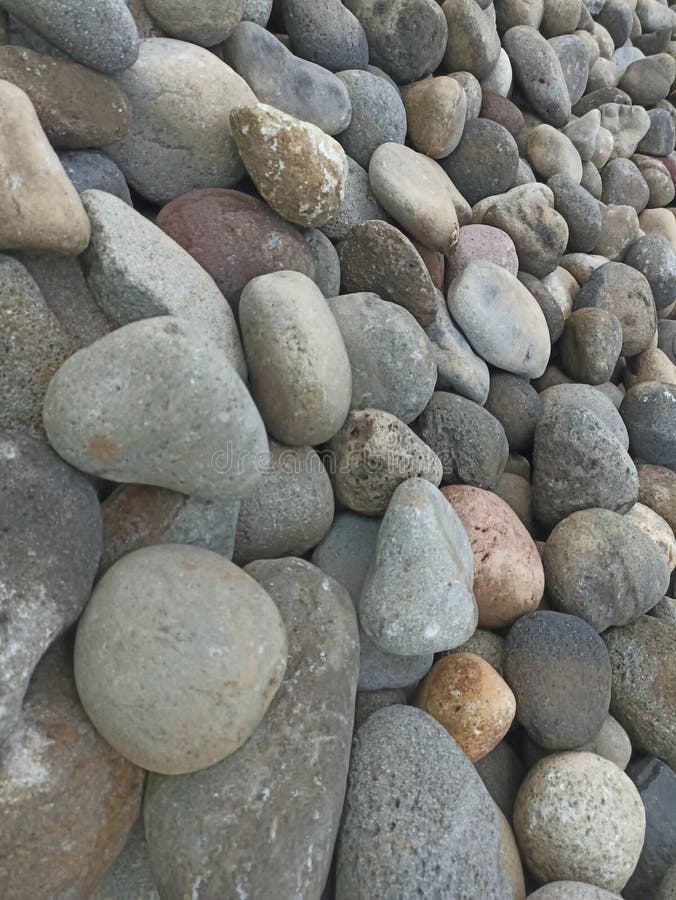River Rocks are Used As Construction Materials Stock Photo - Image of ...