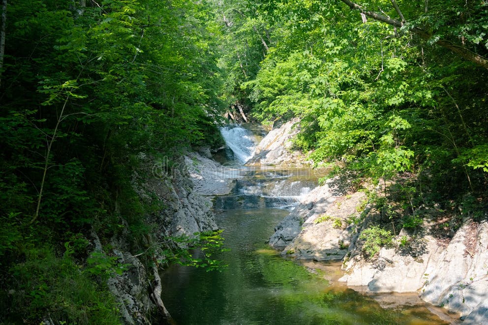 River in a Rocky Gorge in the Virginia Forest Stock Image - Image of ...