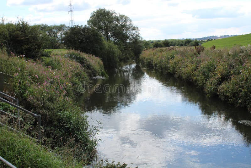 River Rother Treeton Rotherham Stock Image - Image of rother, river ...
