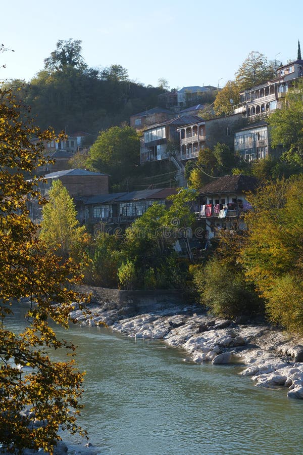 A River Running through a City Stock Image - Image of city, isolated ...