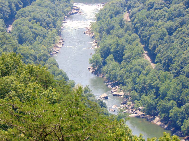 River Running through Mountain Landscape Stock Image - Image of ...