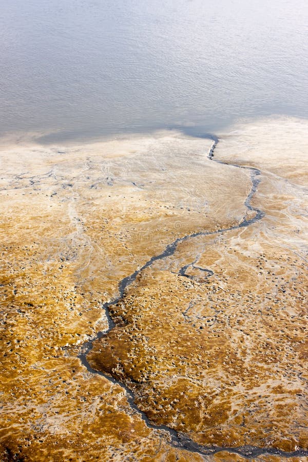 River running to sea stock image. Image of outdoors, river - 84041197