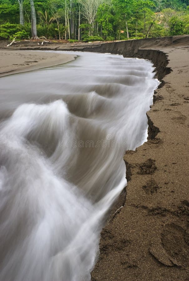River Rush stock photo. Image of water, costa, sand, movement - 12829338