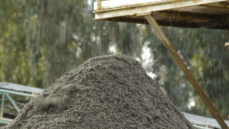 River Sand Falling in a Mountain in a Sand Quarry Stock Video - Video ...