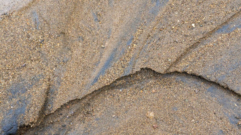 River Sand Texture with a Mixture of Iron Ore and Pebbles Stock Image ...