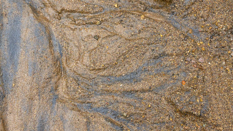 River Sand Texture with a Mixture of Iron Ore and Pebbles Stock Photo ...