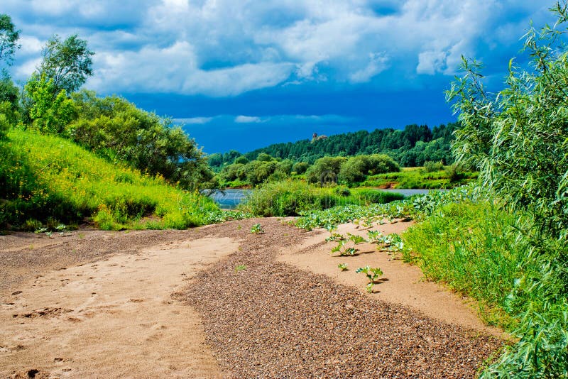 River beach stock image. Image of cloud, grim, idyllic - 29824717
