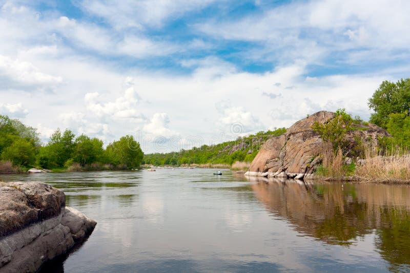 River scene stock photo. Image of forest, field, cold - 23660714