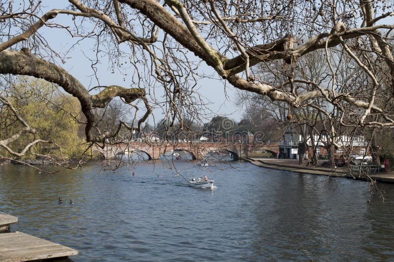 River Scene Hanging Trees stock photo. Image of ripple - 24108692