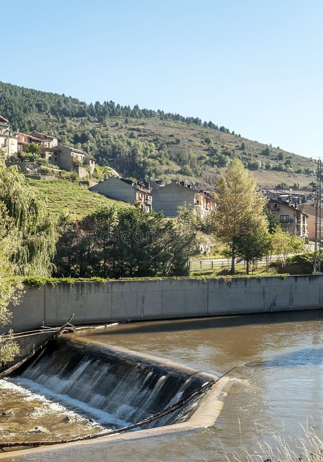 River Segre stock photo. Image of color, hill, multi - 46192536