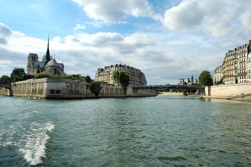 River Seine stock image. Image of cloud, river, historic - 195293