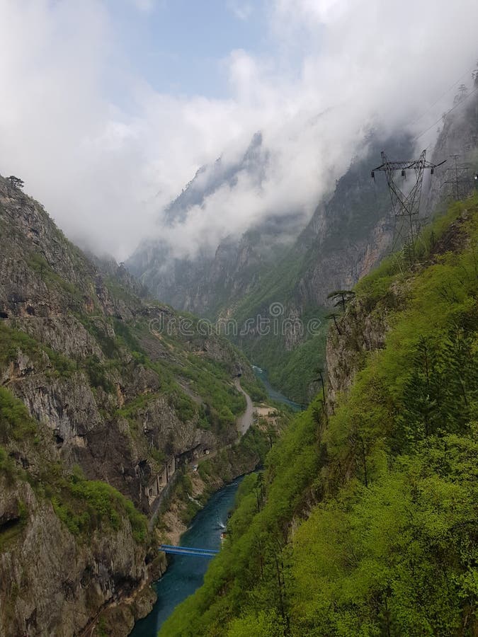 The River Separates Two Hills Stock Photo - Image of trees, view: 132617572
