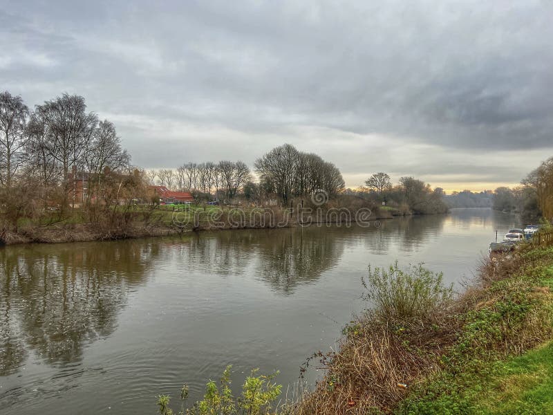 River Severn stock image. Image of winter, bank, landscape - 237433963