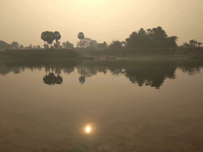 River stock image. Image of shadow, river, trees, yellow - 130838027