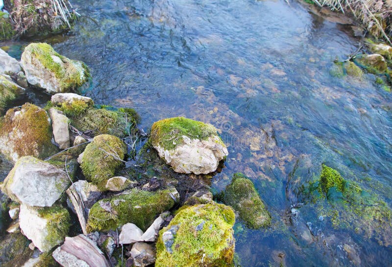 River and Shaft Beam of Light Stock Image - Image of outdoor, creek ...