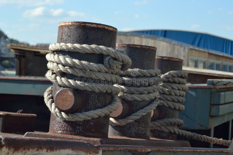 River ship secure docking stock image. Image of docking - 70687297