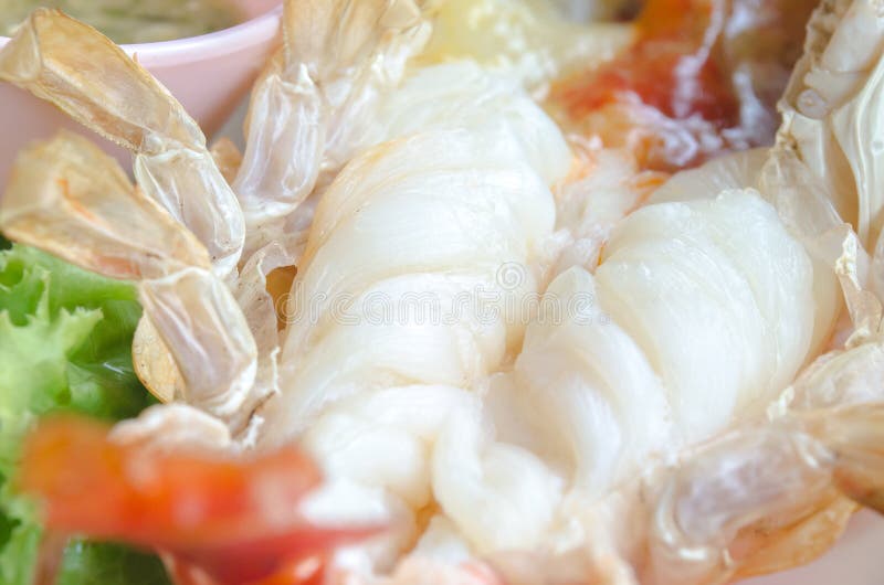 A River Shrimp has cooked. stock image. Image of shrimp - 86373259