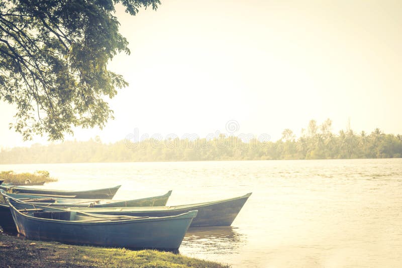 River Side Beautiful Landscape Stock Photo - Image of land, light ...
